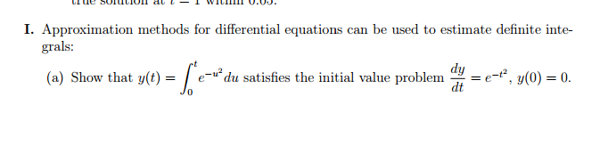 Solved Approximation methods for differential equations can | Chegg.com