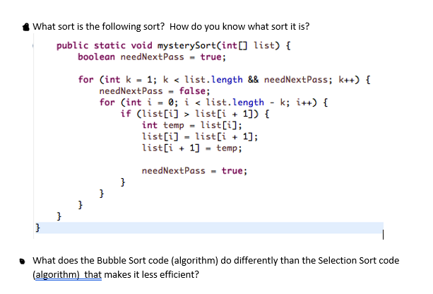 Solved & What sort is the following sort? How do you know | Chegg.com