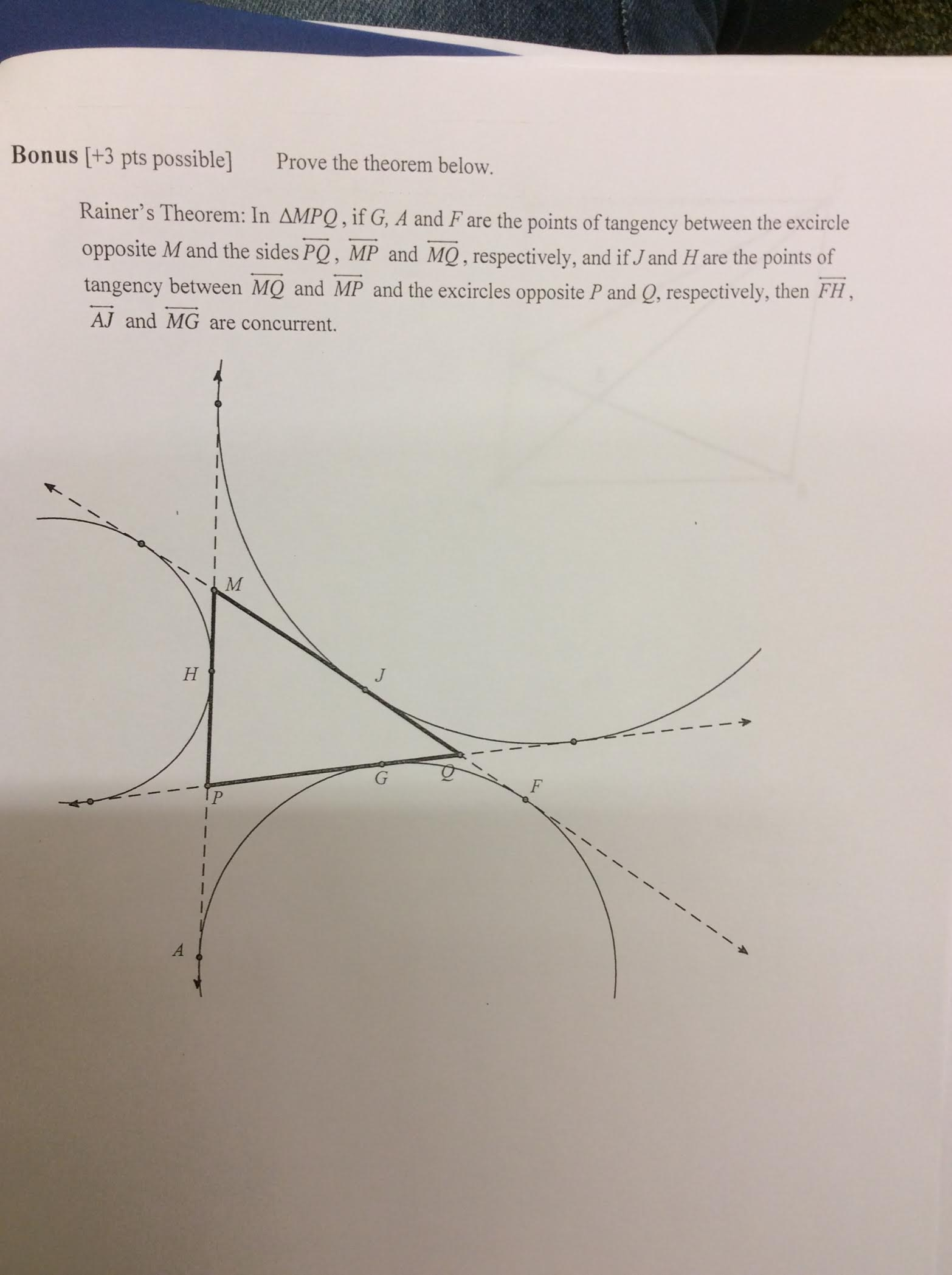 Solved Prove the theorem below. Rainer's Theorem: In | Chegg.com
