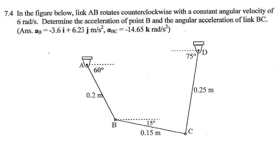 Solved I have figured out the acceleration at point B, but | Chegg.com