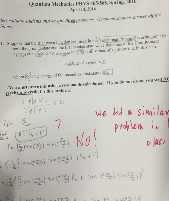 Solved Suppose That The Trial Wave Function Psi Used In