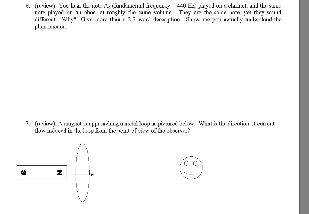 Solved You hear the note A4 (fundamental frequency = 440 Hz) | Chegg.com
