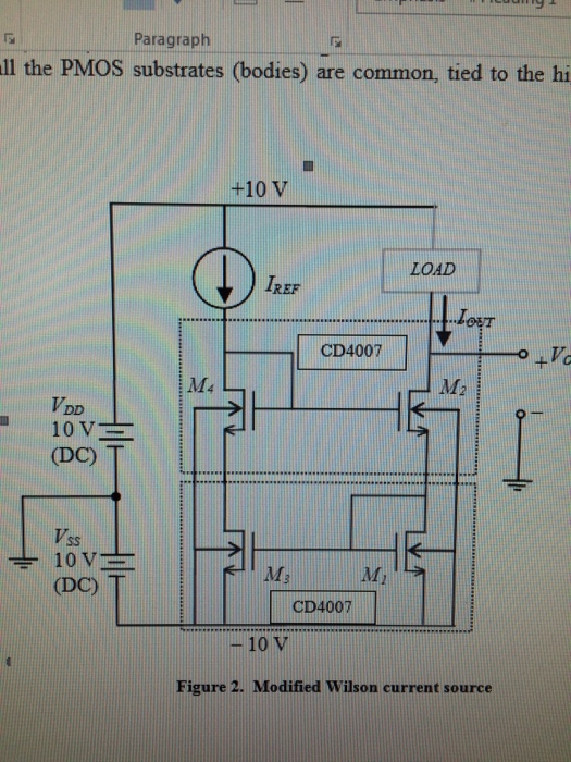 Solved Design a simple current source and modified Wilson | Chegg.com