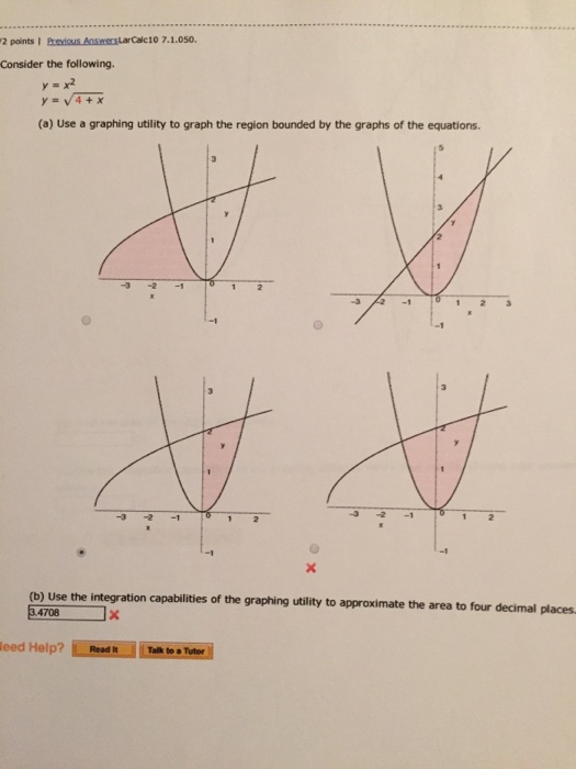 Consider the following. Use a graphing utility to | Chegg.com