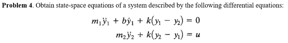 Solved Problem 4. Obtain state-space equations of a system | Chegg.com