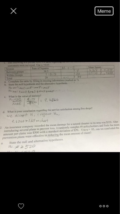 Solved Complete the table by filling in missing | Chegg.com