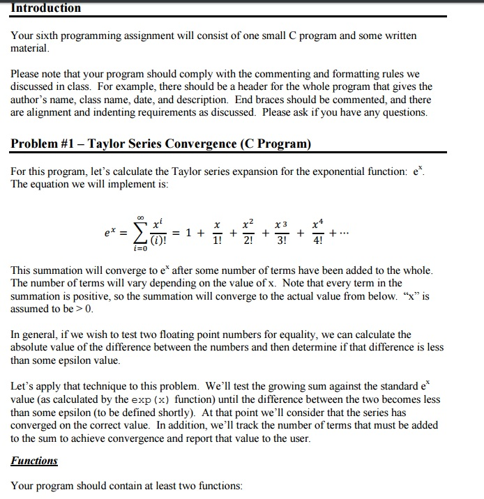 Solved ntroduction Your sixth programming assignment will | Chegg.com