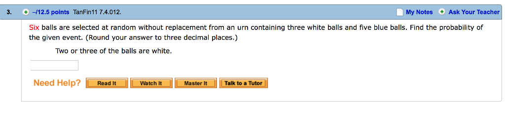 Solved Six balls are selected at random without replacement | Chegg.com