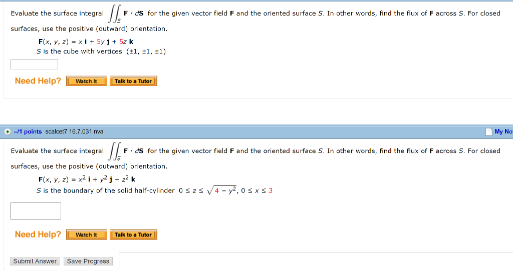 Solved Evaluate the surface integral double integral_S F | Chegg.com