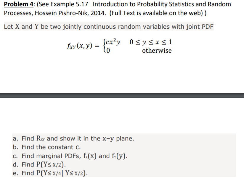 Solved Problem 4: (See Example 5.17 Introduction to | Chegg.com