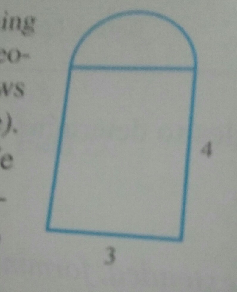 Solved Find the area of the rectangular piece of glass in | Chegg.com