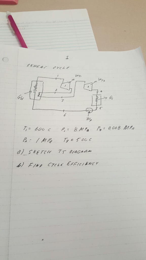 Solved T 1 600 C P 1 8 Mpa P 4 0 008 Mpa P 2 1mpa
