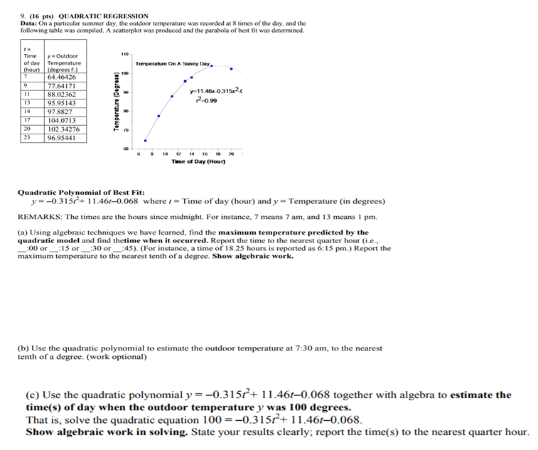Solved Data: On a particular summer day, the outdoor | Chegg.com