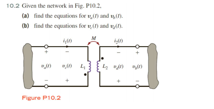 Solved 10.2 Given the network in Fig. P10.2. (a) find the | Chegg.com