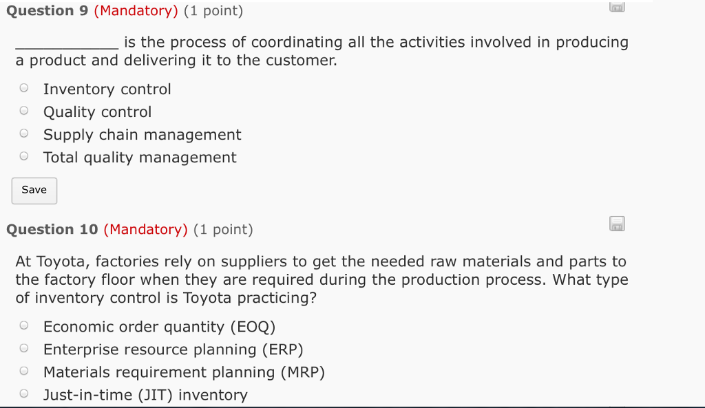 Solved _____ is the process of coordinating all the | Chegg.com