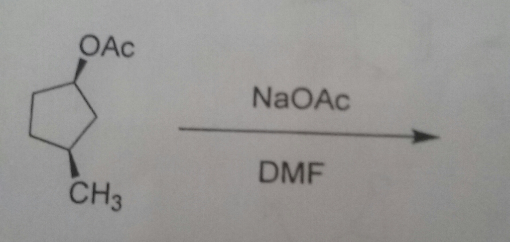 Solved OAC CH NaOAC DMF | Chegg.com