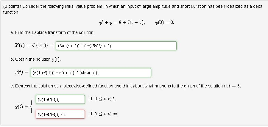 Solved (3 points) Consider the following initial value | Chegg.com