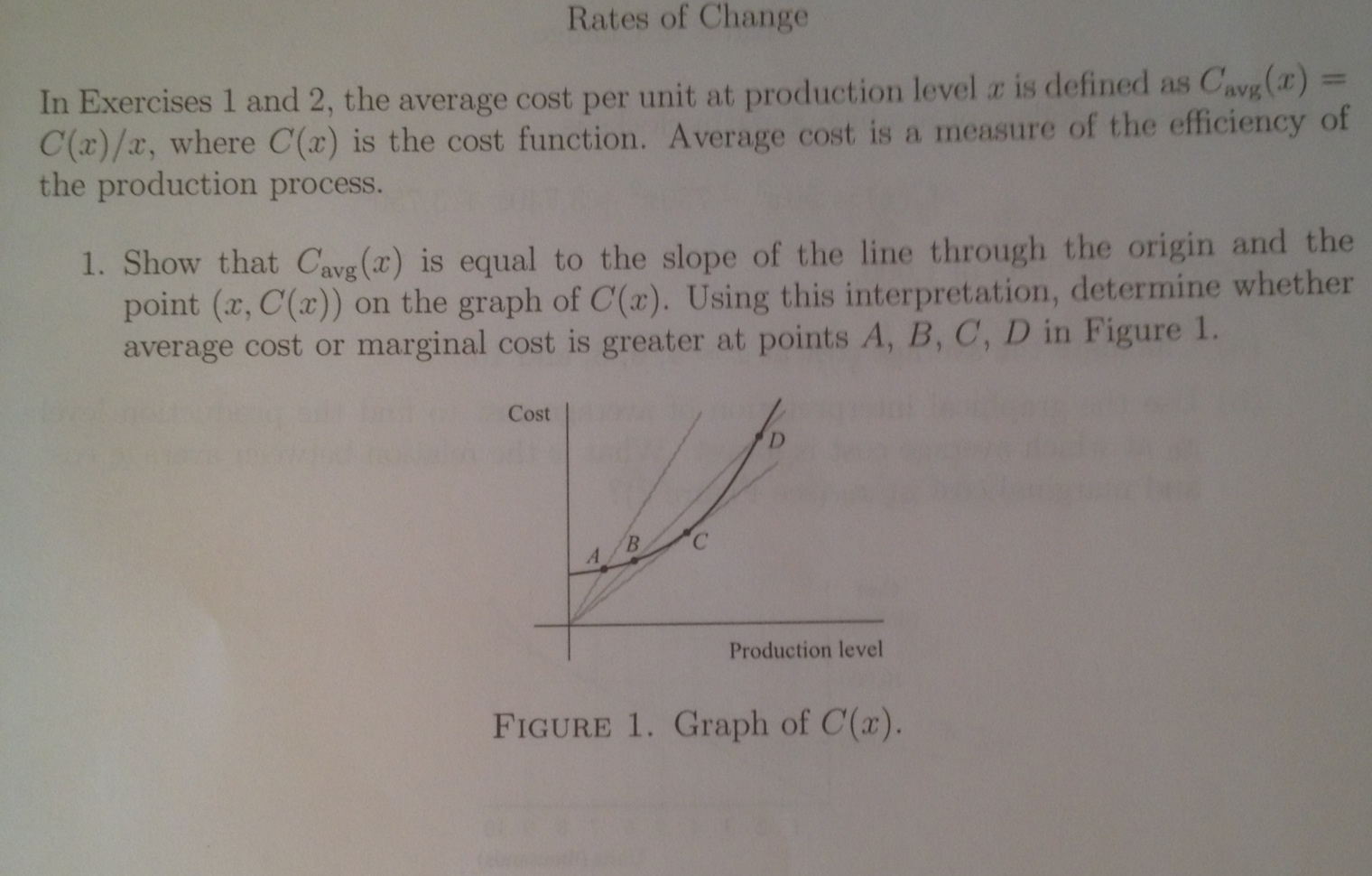 Solved Rates of Change In Exercises 1 and 2, the average | Chegg.com