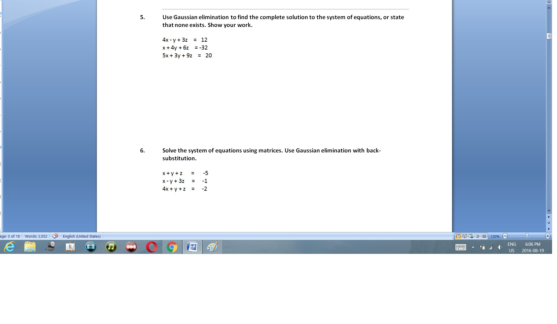 Solved Use Gaussian elimination to find the complete | Chegg.com