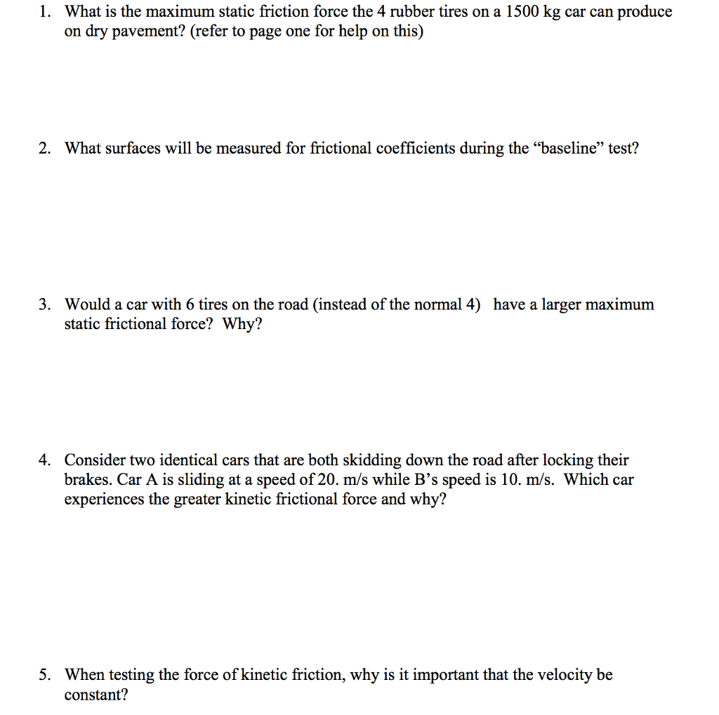 Solved What is the maximum static friction force the 4 | Chegg.com