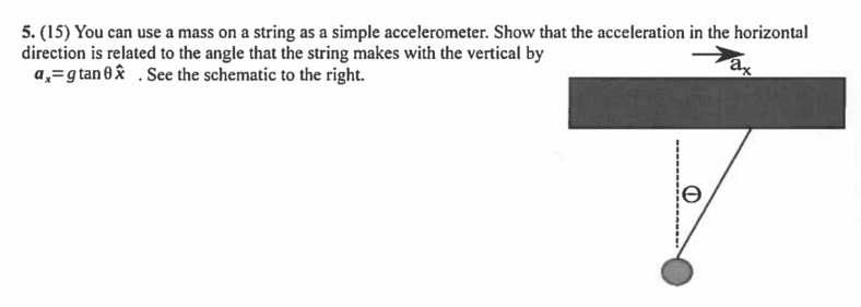 Solved You can use a mass on a string as a simple | Chegg.com