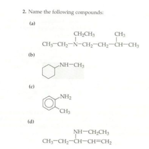 Solved 2. Name the following compounds: CH3 CH2CH3 | Chegg.com