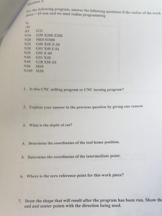 Solved the following program, answer the following questions | Chegg.com