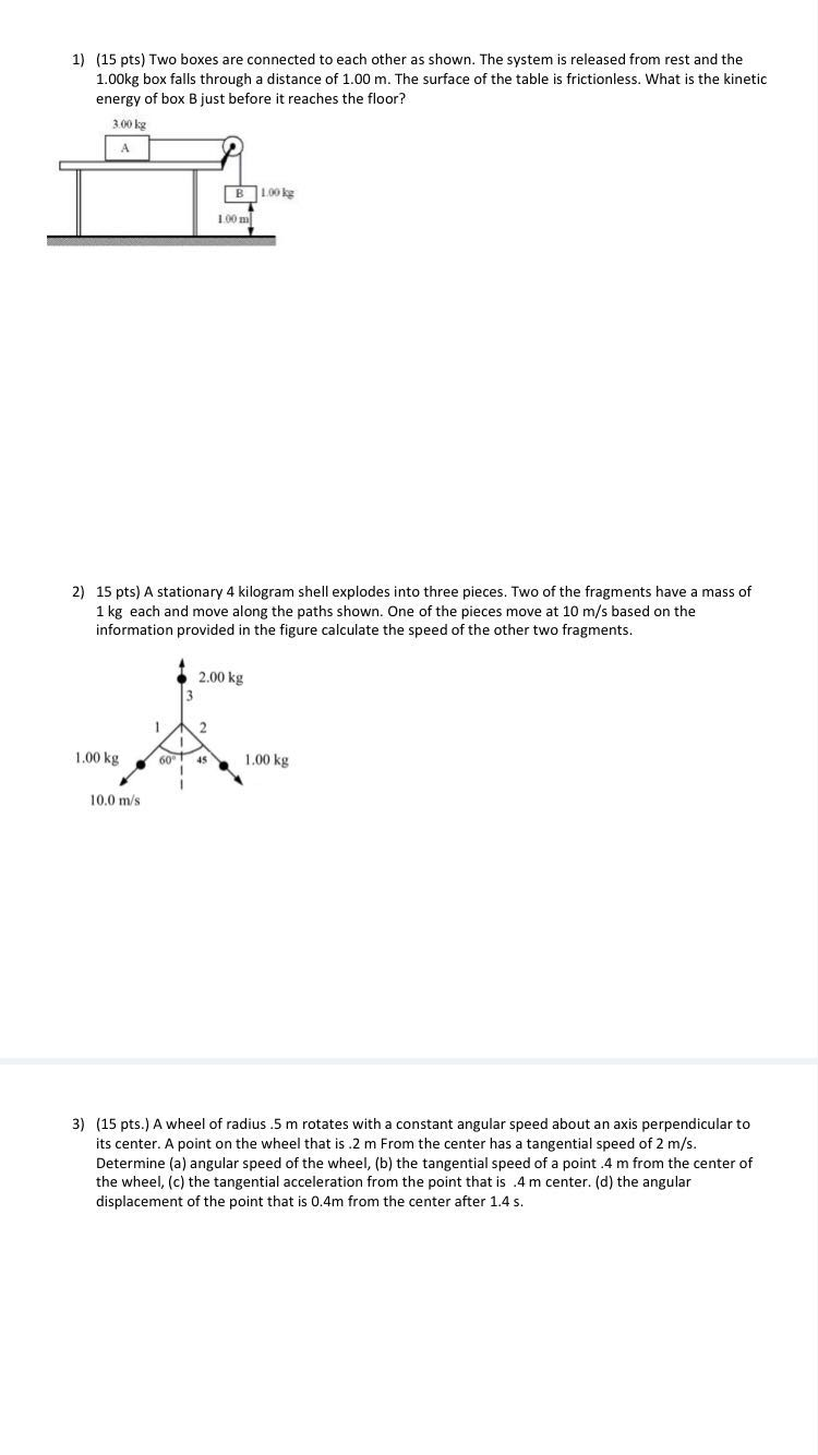 Solved Two boxes are connected to each other as shown. The | Chegg.com