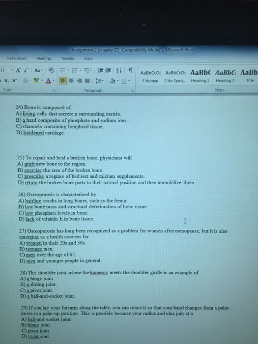 Solved Assignment 2 (chapter 2) [Compatibility Mode | Chegg.com