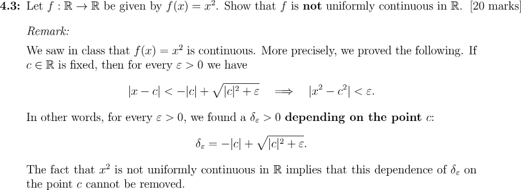 Solved Let f:R rightarrow R be given by f(x) = x^2. Show | Chegg.com