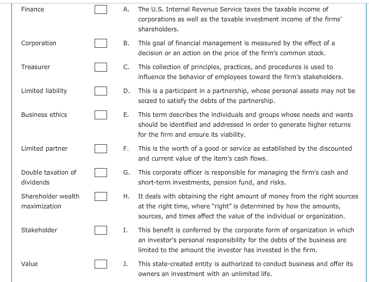 Solved Finance The U.S. Internal Revenue Service taxes the | Chegg.com