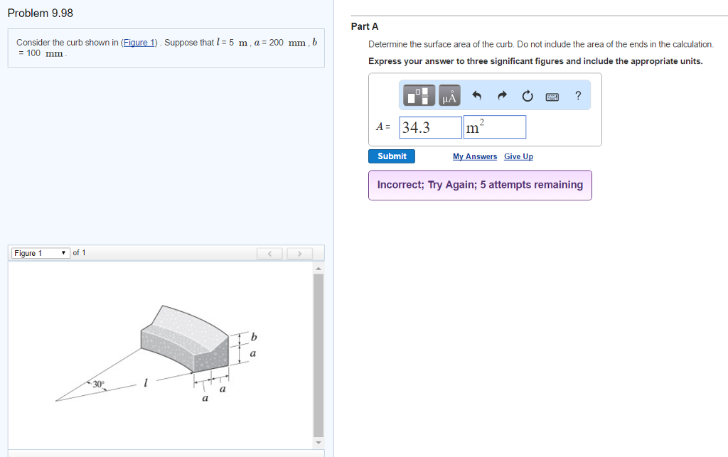 Solved Consider the curb shown in (Figure 1). Suppose that l | Chegg.com