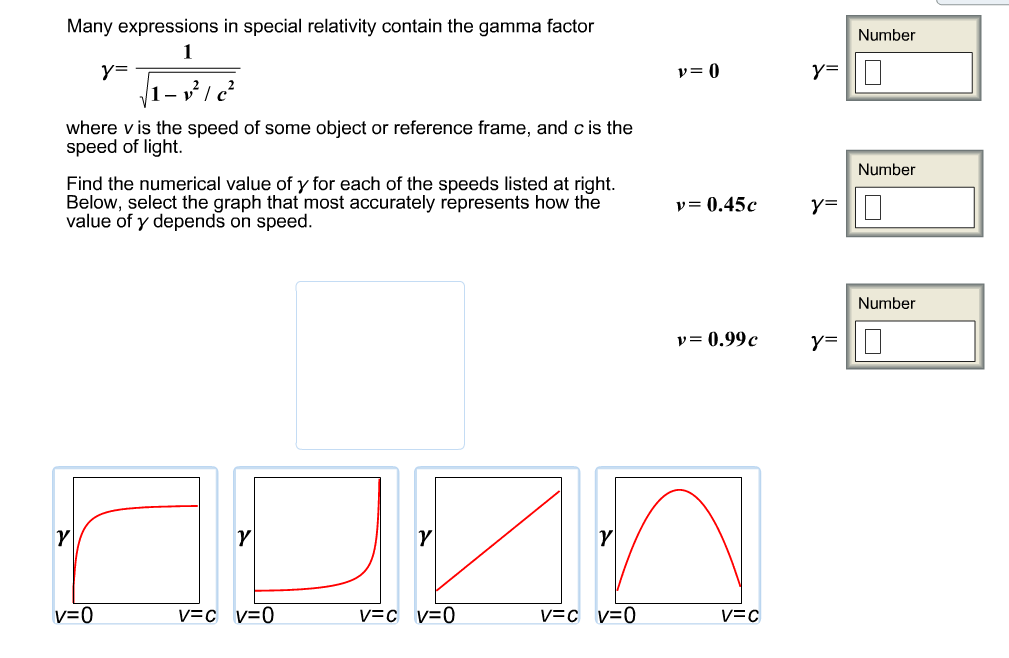 Solved Many expressions in special relativity contain the | Chegg.com