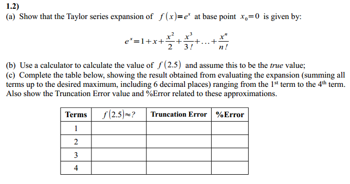What Is The Taylor Series Expansion Of Mathexmath