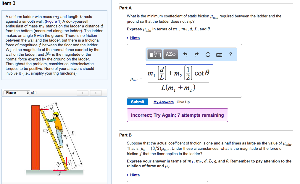 Solved Item 3 Part A What is the minimum coeffecent of | Chegg.com