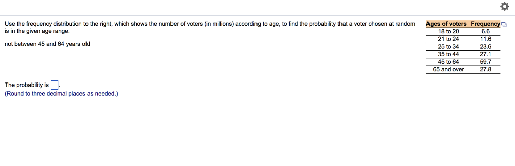 Solved Use the frequency distribution to the right, which | Chegg.com Solved Use the frequency distribution to the right, which | Chegg.com