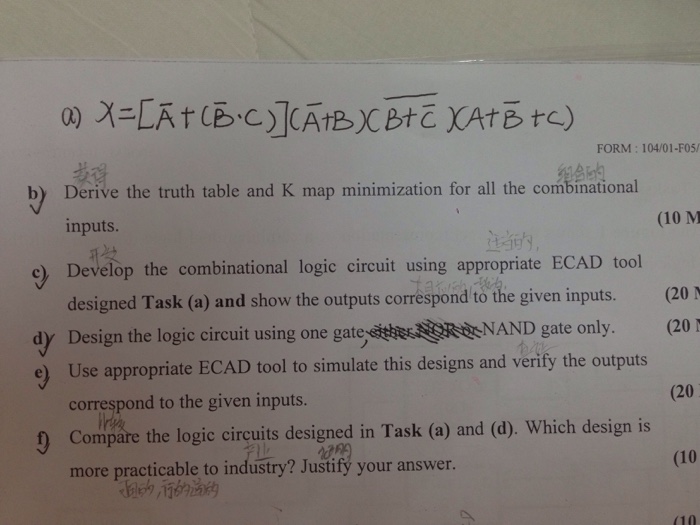 Derive the truth table and K map minimization for all | Chegg.com