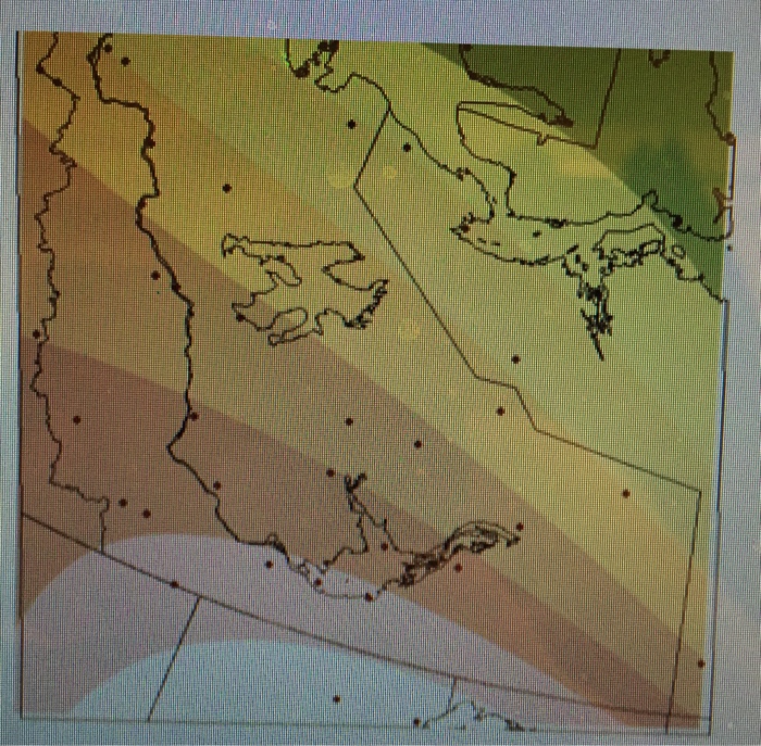 From the maps below of trend surface analysis, please | Chegg.com