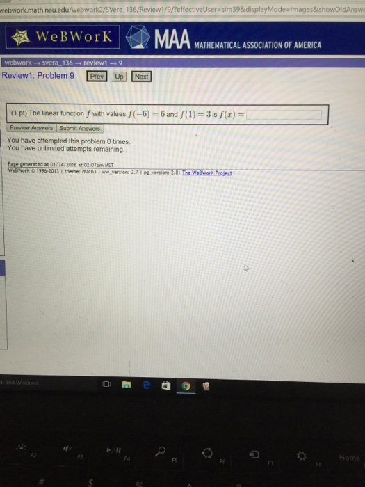 solved-the-linear-function-with-values-f-6-6-and-f-1-chegg