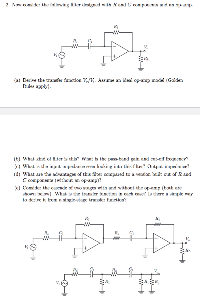 Solved 2. Now consider the following filter designed with R | Chegg.com Solved 2. Now consider the following filter designed with R | Chegg.com