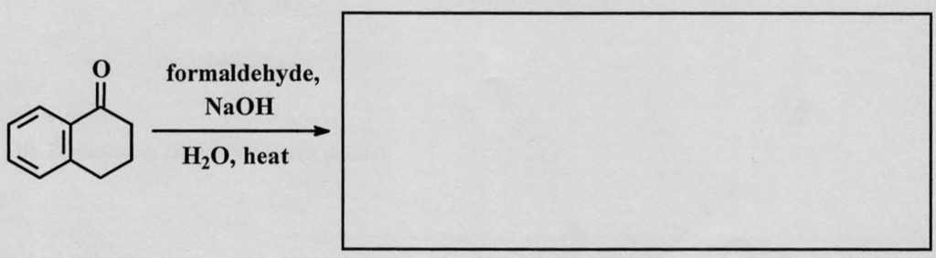 Solved O formaldehyde, NaOH H20, heat | Chegg.com