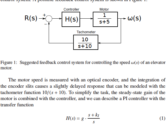 The motor speed is measured with an optical | Chegg.com