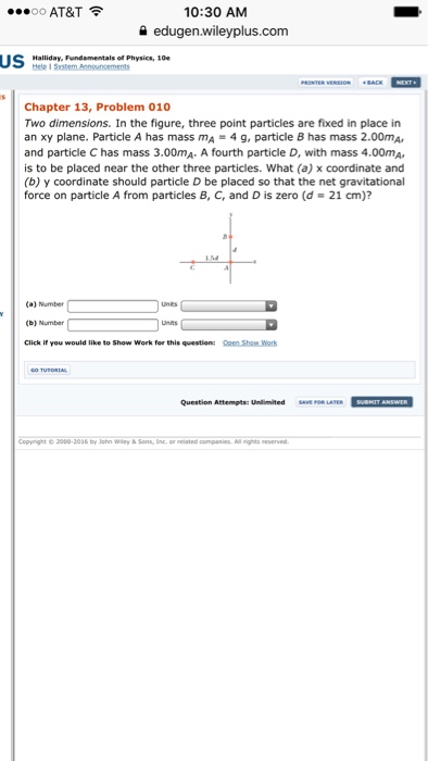 Solved Two dimensions. In the figure, three point particles | Chegg.com