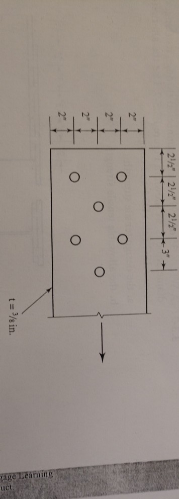 Solved Staggered Fasteners The tension member shown in | Chegg.com