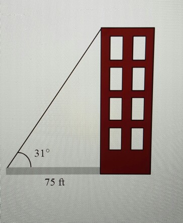 Solved 8. how tall is a building that casts a 75-foot | Chegg.com