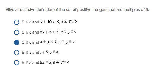 Solved Give a recursive definition of the set of positive | Chegg.com