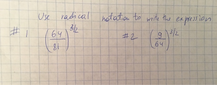 Solved Use radical notation to write the expression # 1 | Chegg.com