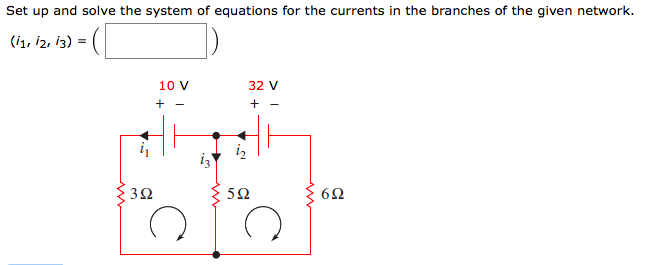 Solved Set up and solve the system of equations for the | Chegg.com