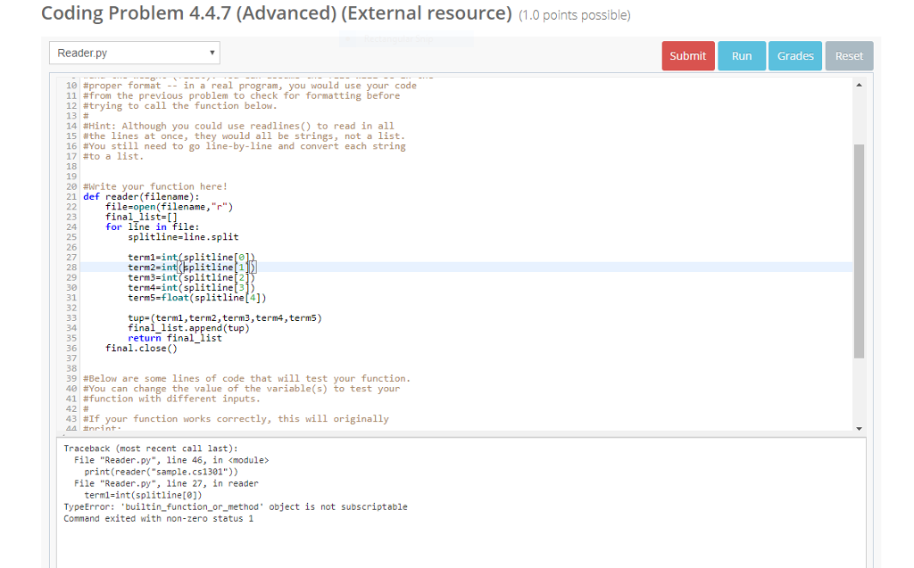 Solved Coding Problem 447 Advanced External Resource