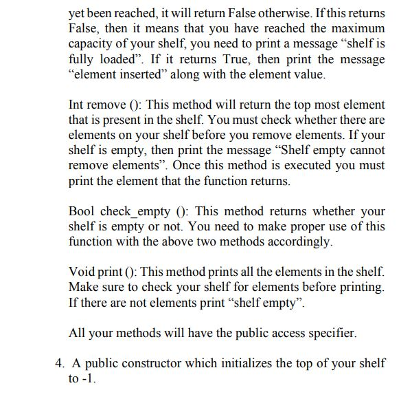 Solved Implement a shelf of numbers using your knowledge of | Chegg.com